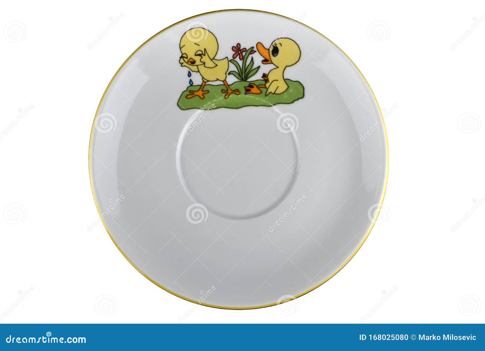 Empty kids plate stock photo. Image of white, clean - 168025080