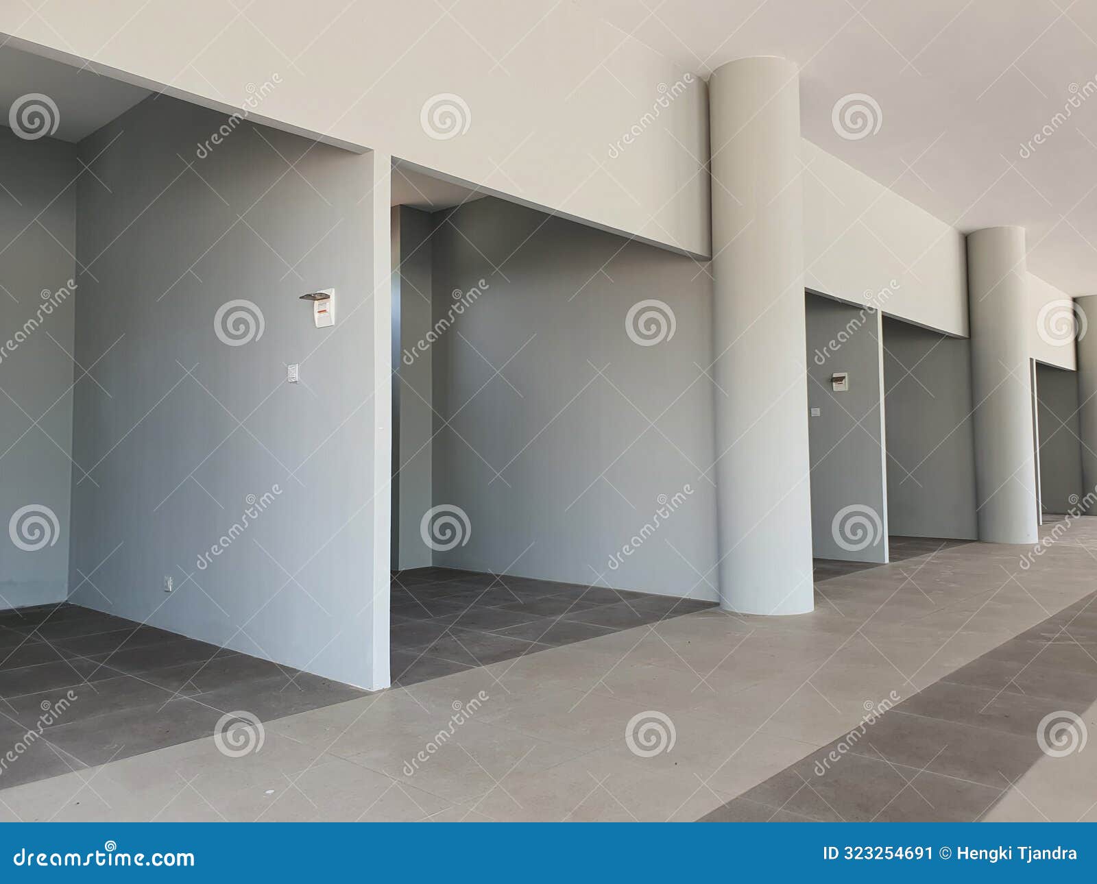 An Empty Kiosk or Retail Unit Tenant Area Inside the Train Station ...