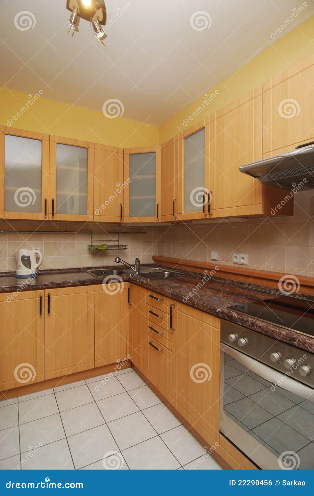 Empty kitchen stock photo. Image of cooking, modern, classic - 22290456