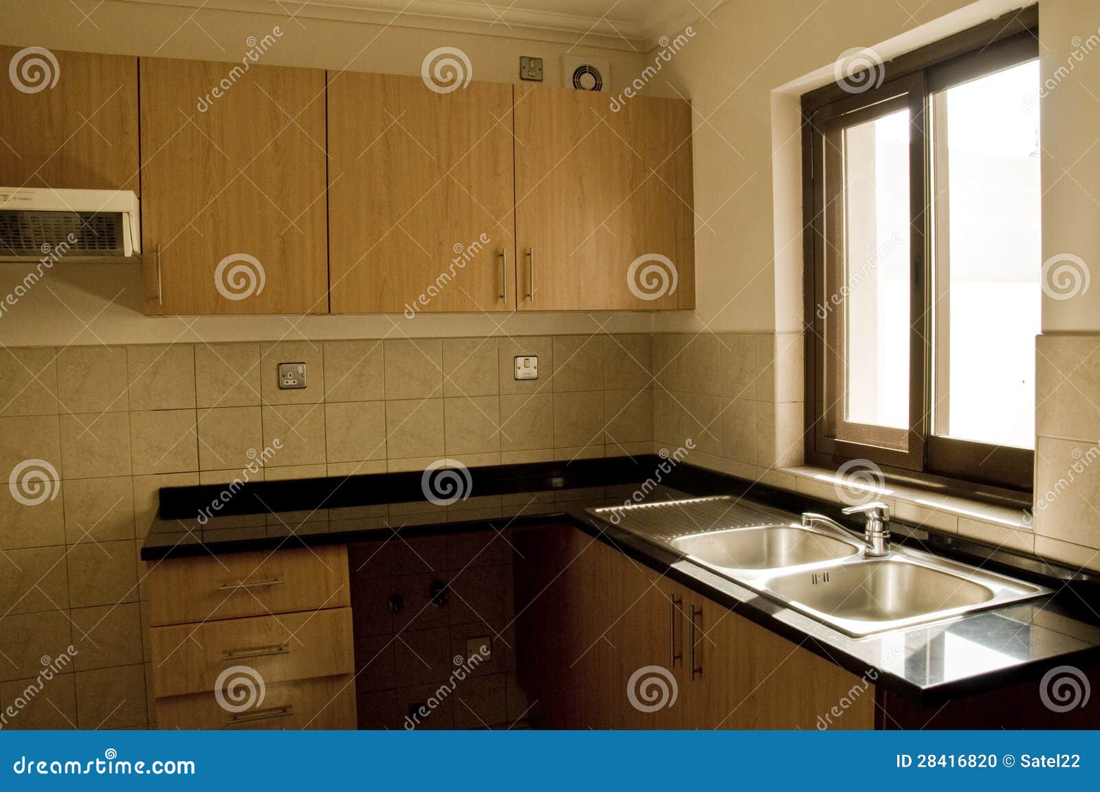 Empty kitchen stock photo. Image of house, inside, basin - 28416820