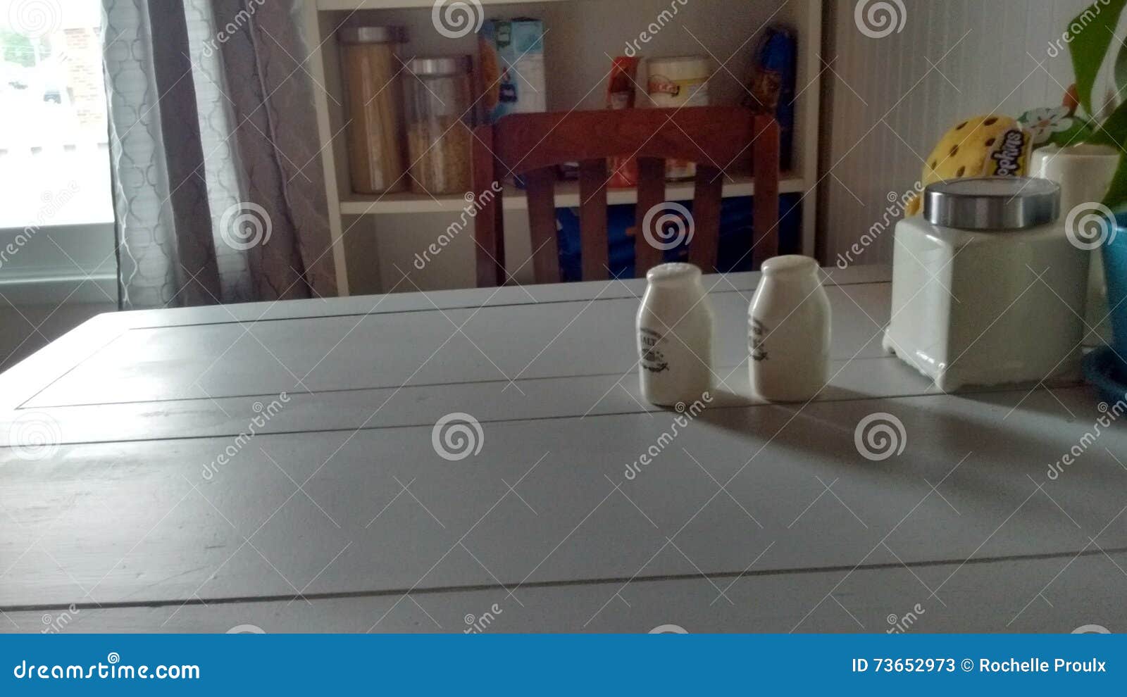 Empty kitchen table stock image. Image of table, kitchen - 73652973