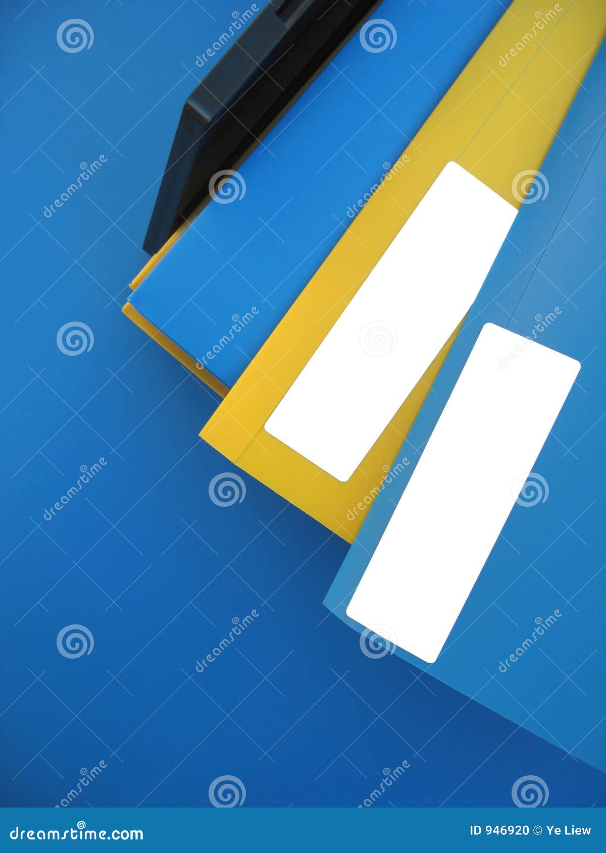 Empty Labels on Folders stock photo. Image of classify - 946920
