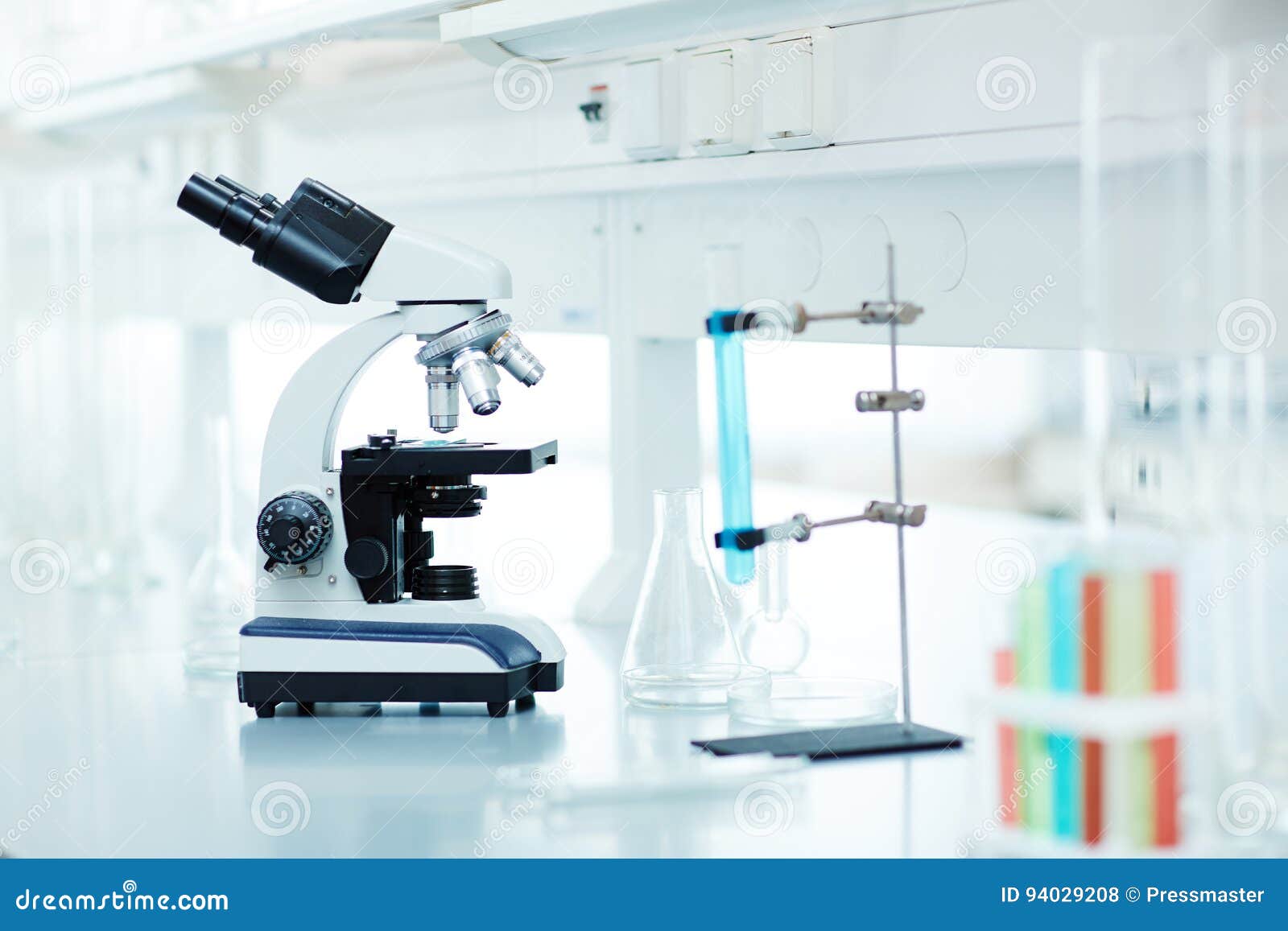 Empty Laboratory in Research Center Stock Photo - Image of medicine ...