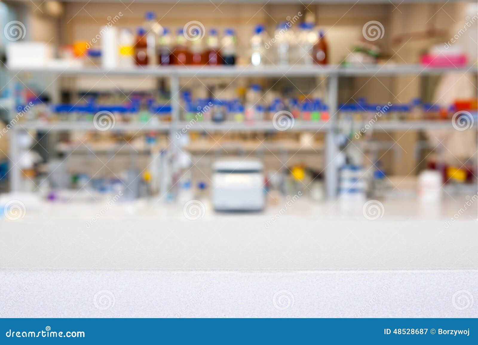 Empty Laboratory Top or Bench Stock Image - Image of biotech, research ...