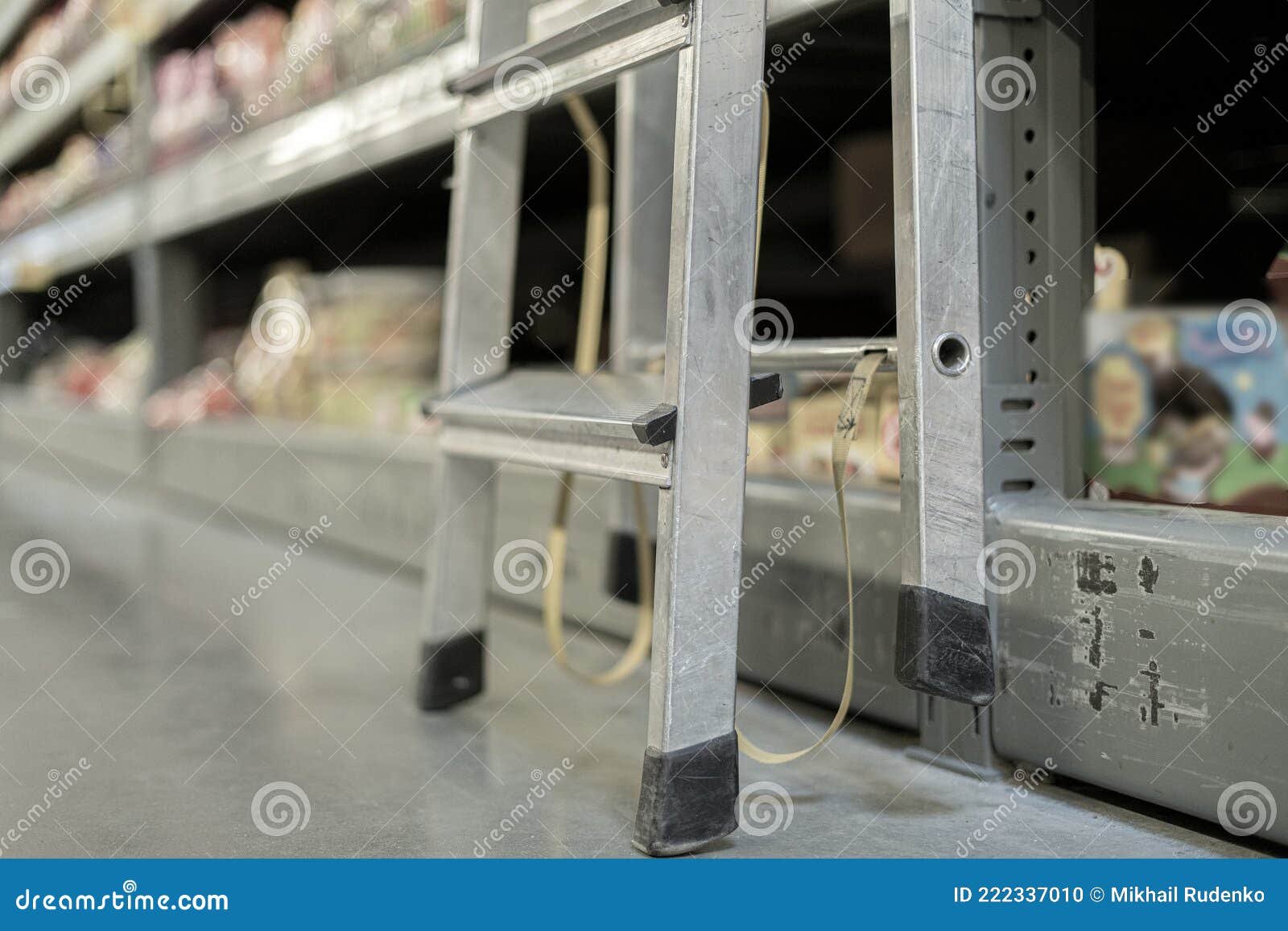 Empty Ladder in Warehouse, Logistics in the Factory Storage Stock Photo ...