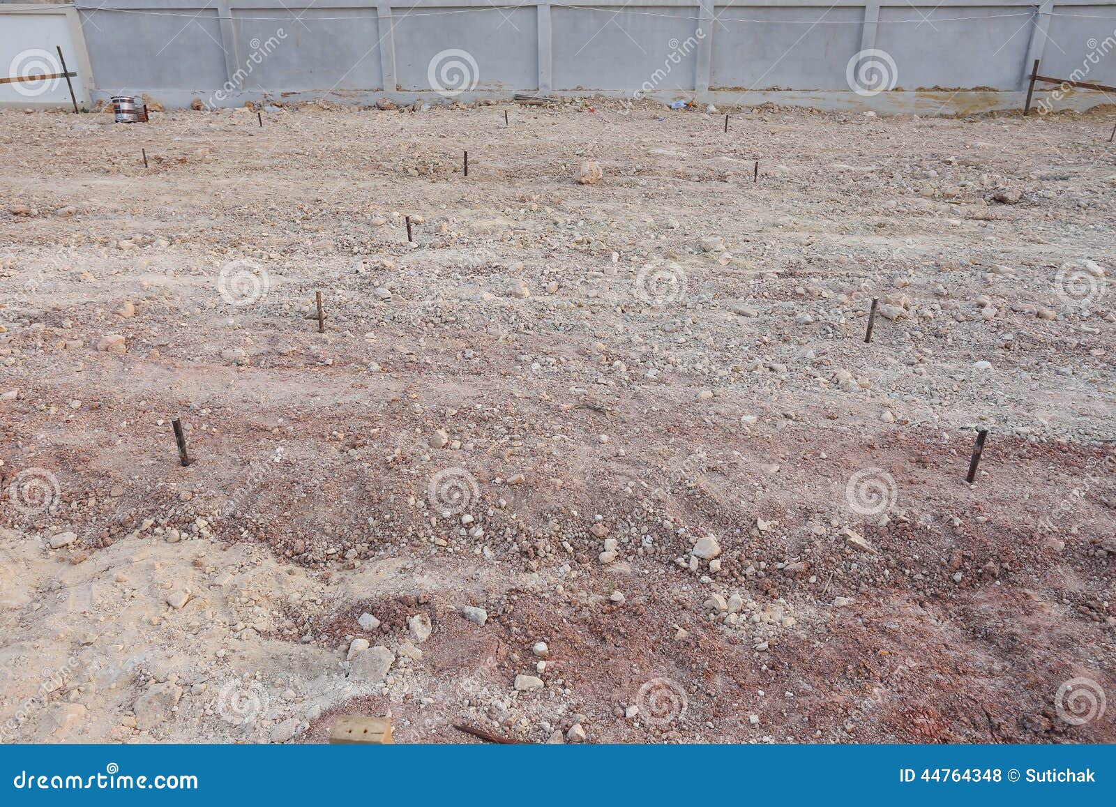 Empty Land Used for Construction Building Stock Photo - Image of soil ...