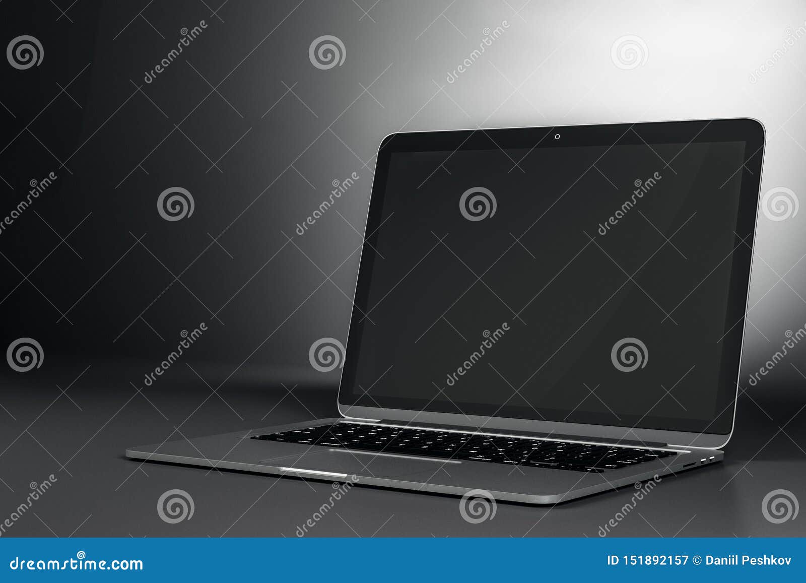 Empty laptop closeup editorial photography. Illustration of copyspace ...