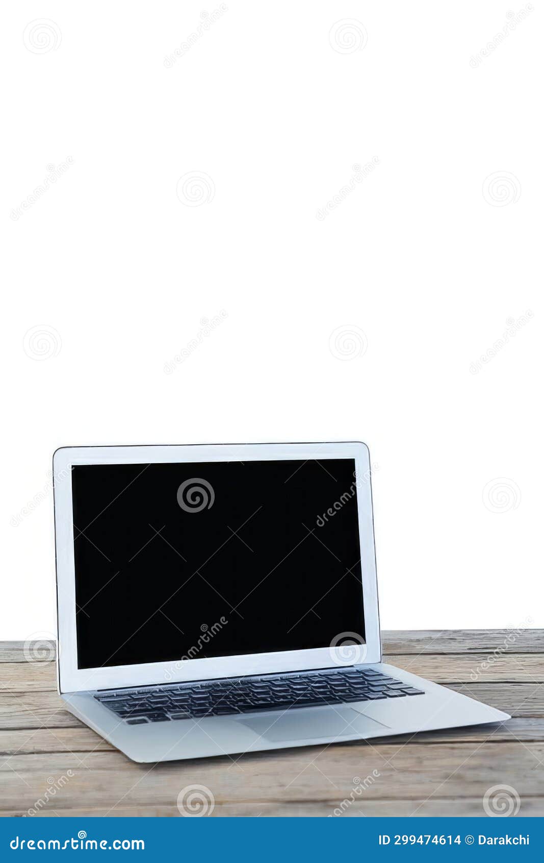 Empty Laptop Screen Mockup Template, Laptop Display Stock Photo - Image ...