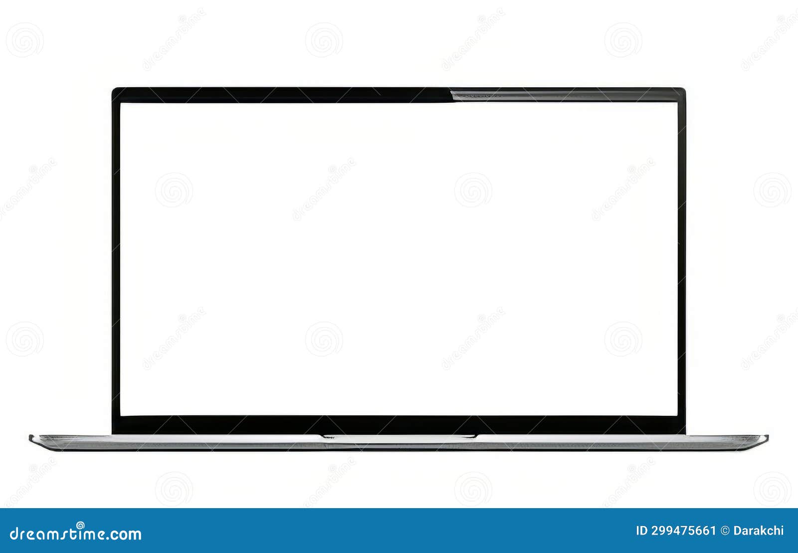 Empty Laptop Screen Mockup Template, Laptop Display Stock Image - Image ...