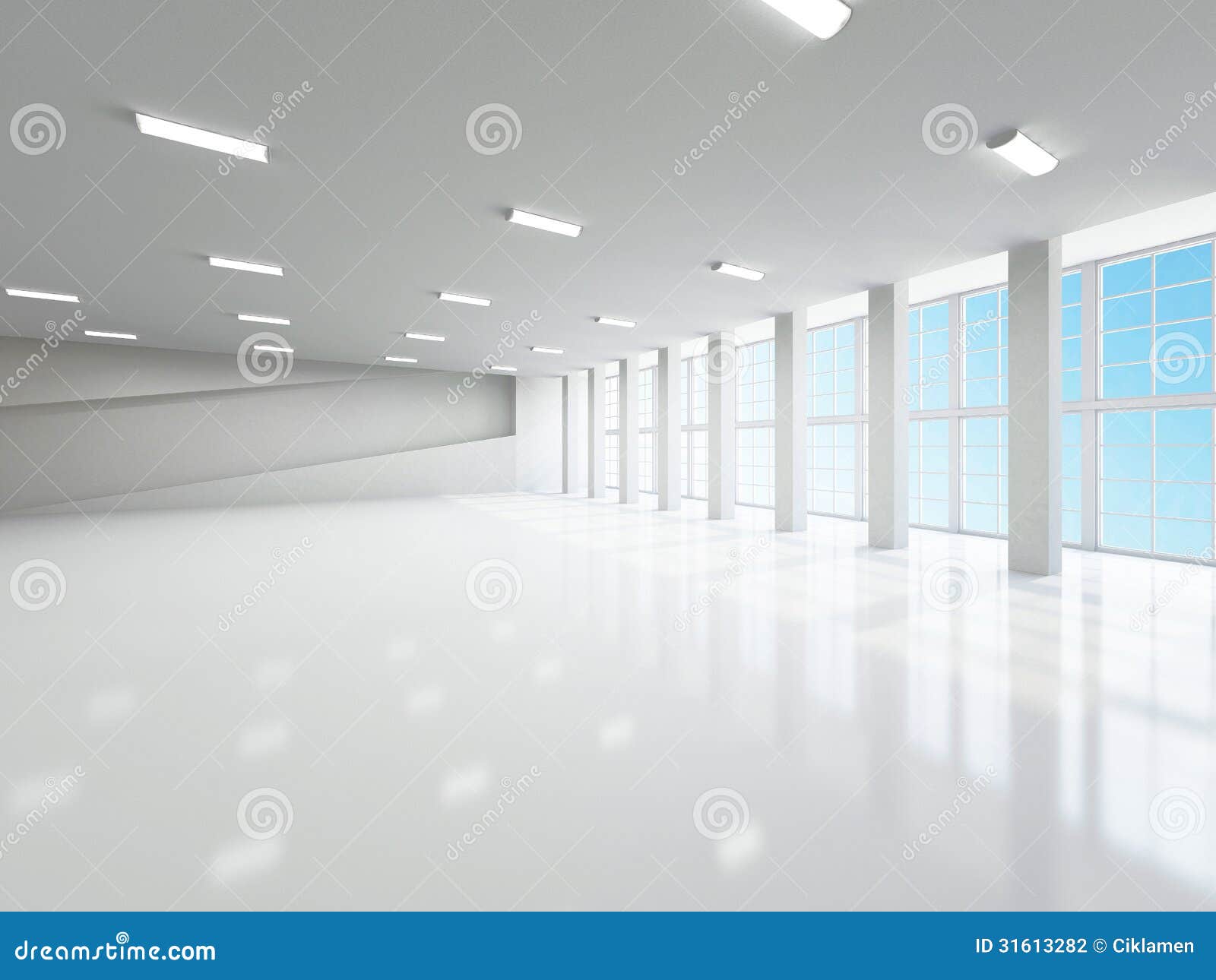 The empty large hall stock illustration. Illustration of design - 31613282