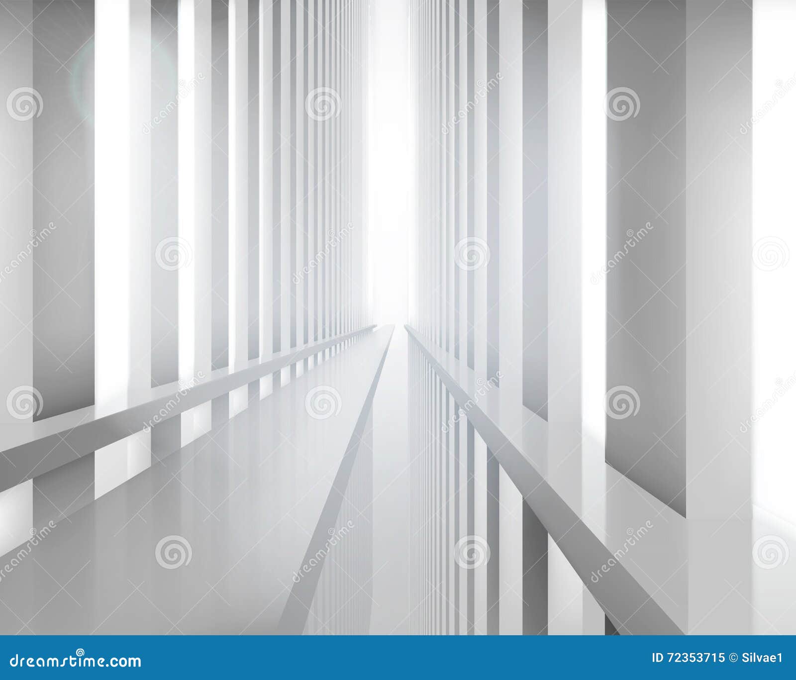 Empty Large Hall. Vector Illustration. Stock Vector - Illustration of ...