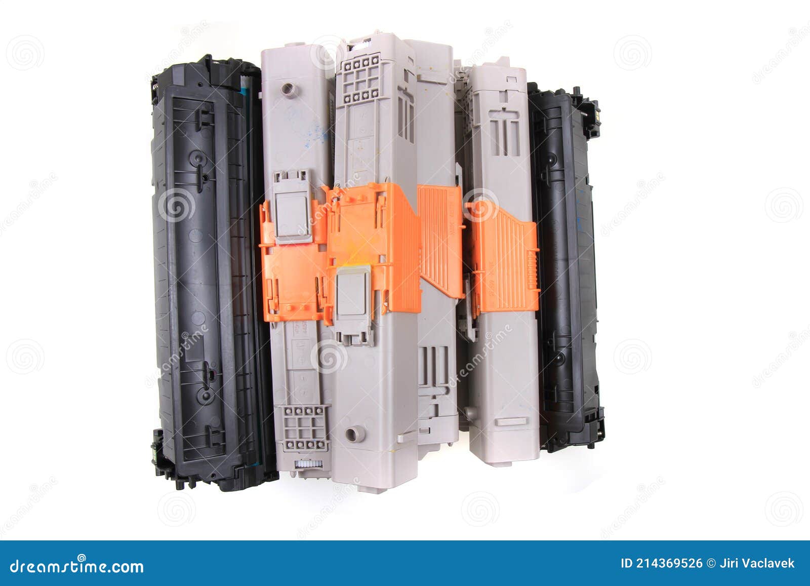 Empty Laser Toners Isolated Stock Photo - Image of isolated, white ...