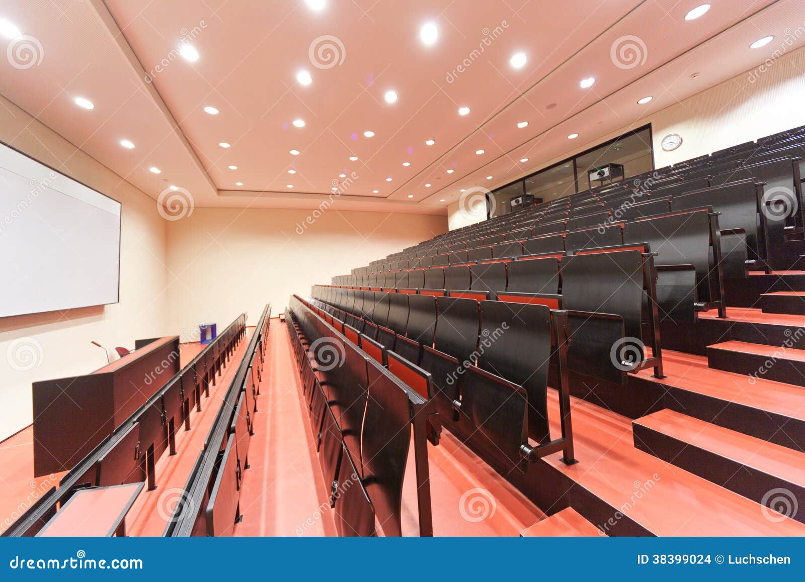 Empty Lecture Hall in University Stock Photo - Image of campus, study ...