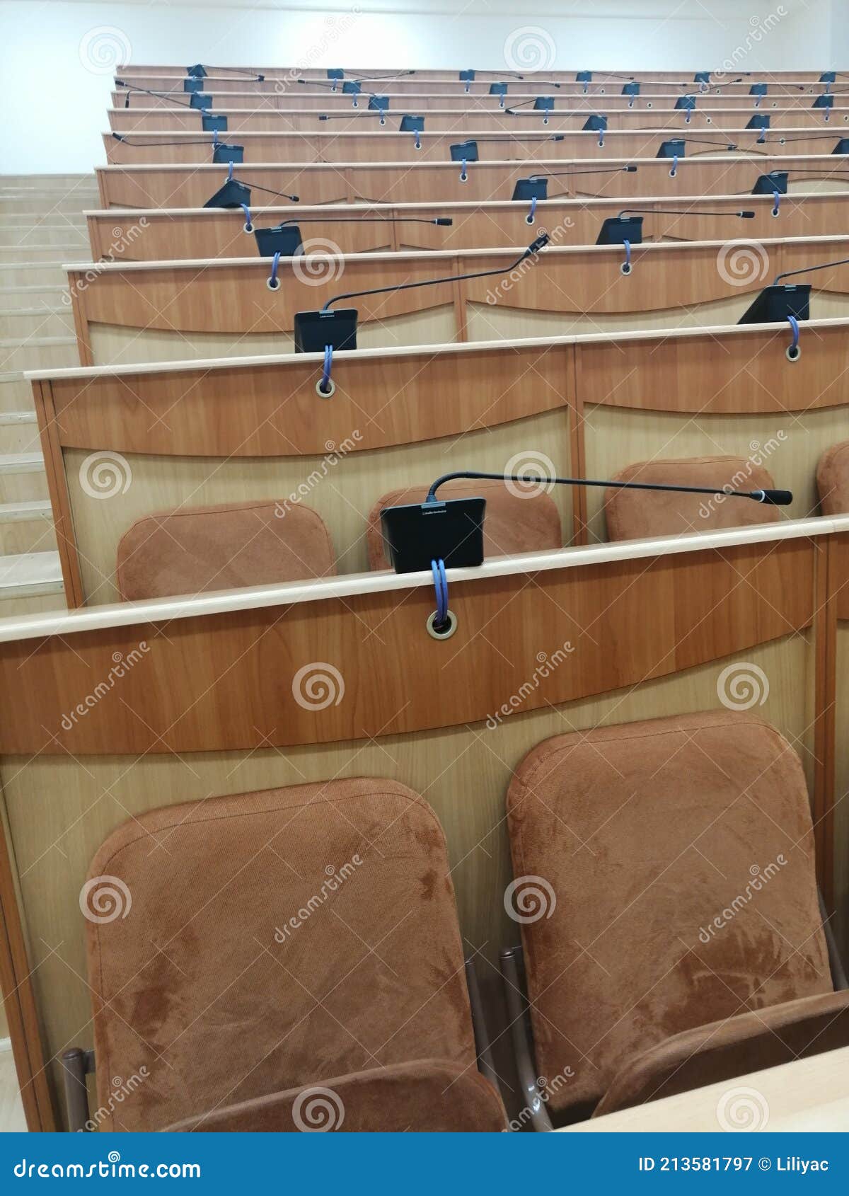 Empty Lecture Room for Students. Lecture Classroom, Rows of Empty ...