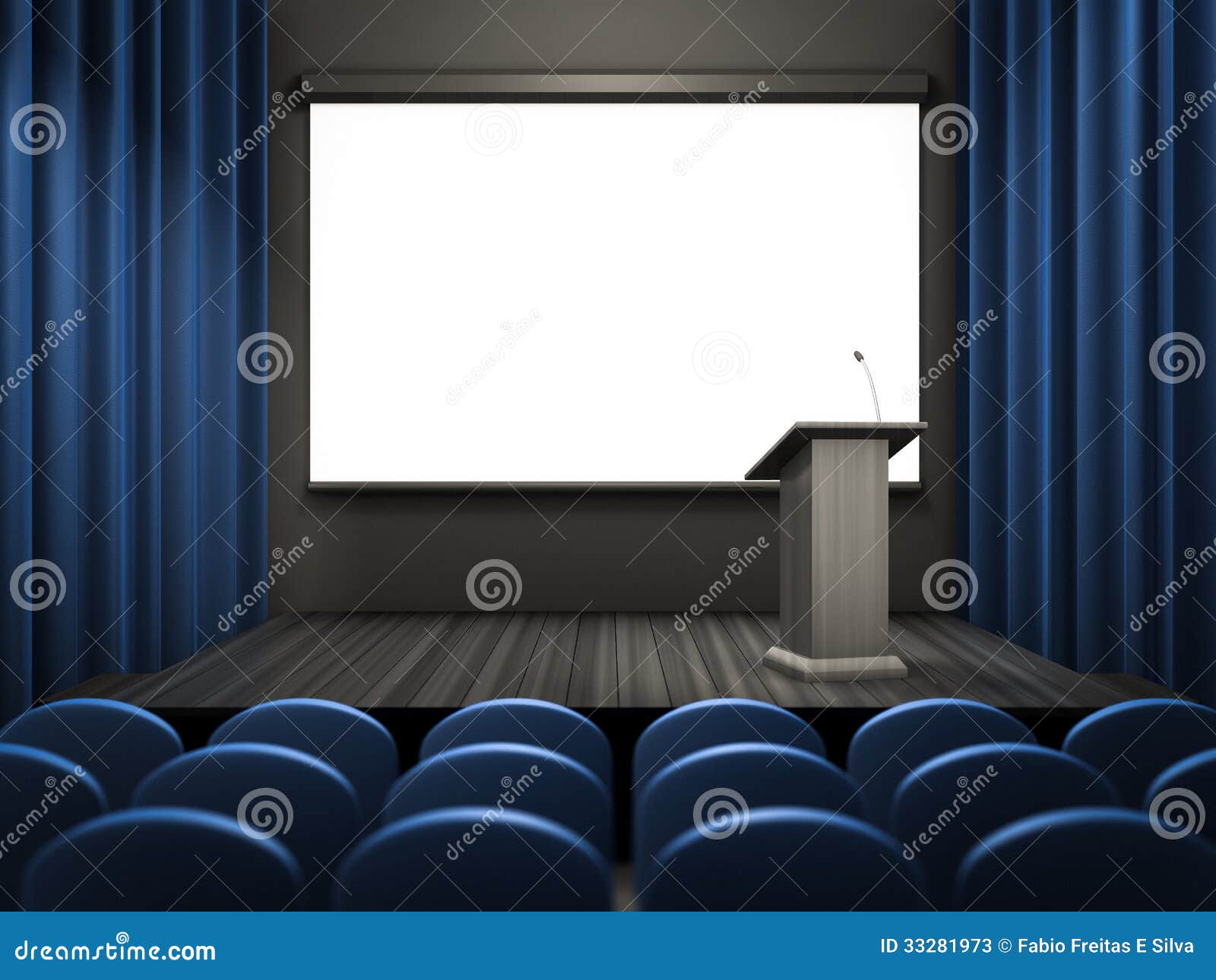 Empty Lecture Hall Stock Image | CartoonDealer.com #32230285