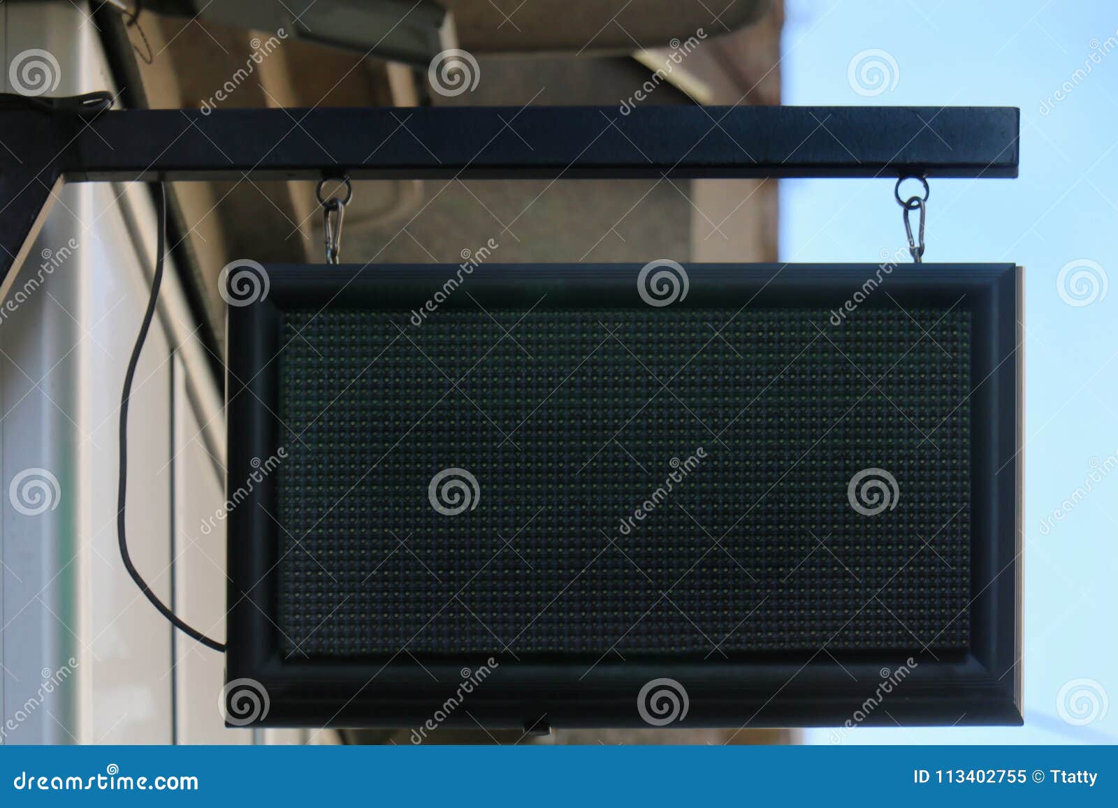 Empty Led Display Commercial Stock Image - Image of sign, screen: 113402755