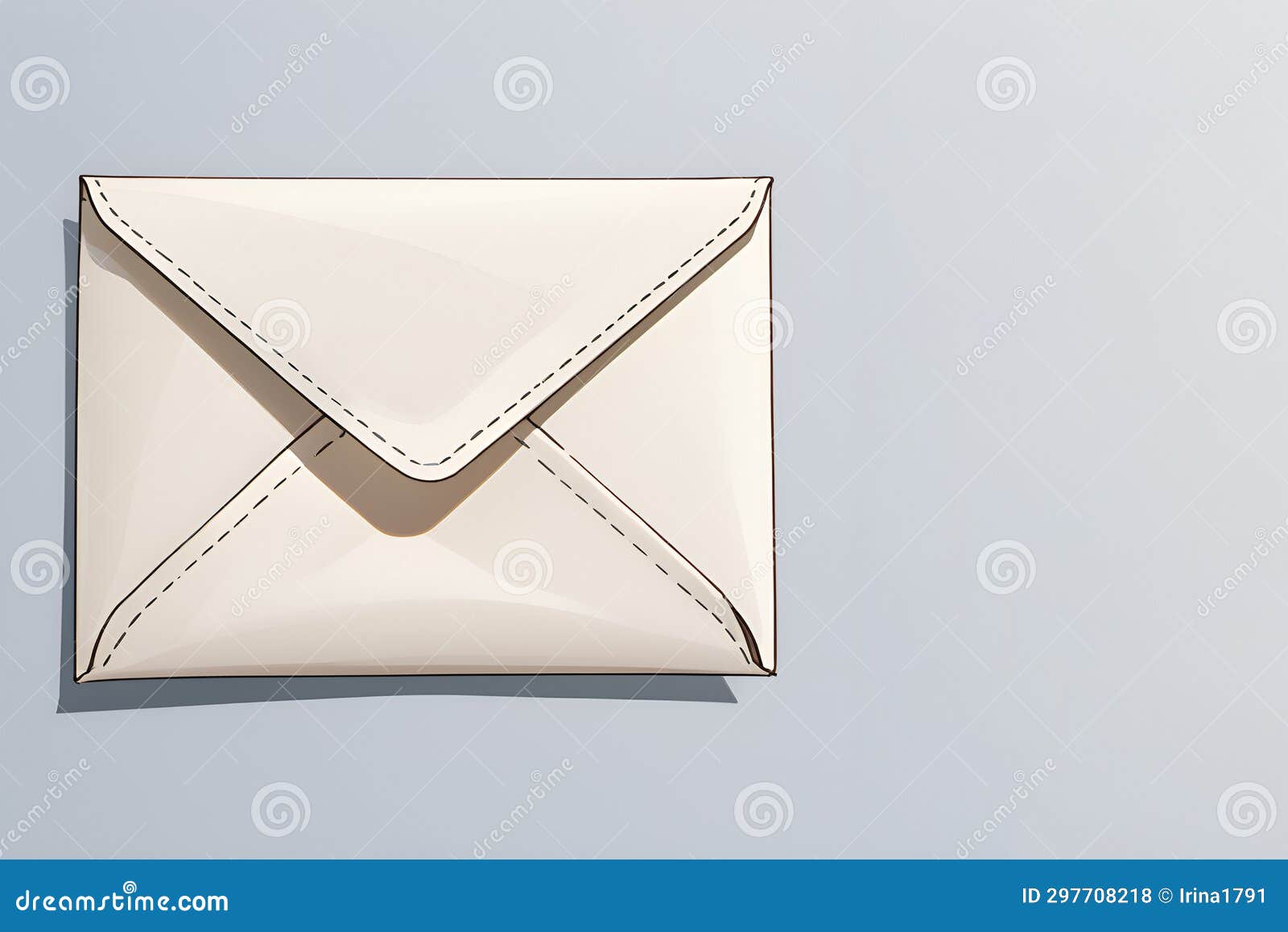 Empty Letter Envelope. Mockup for Design Stock Illustration ...