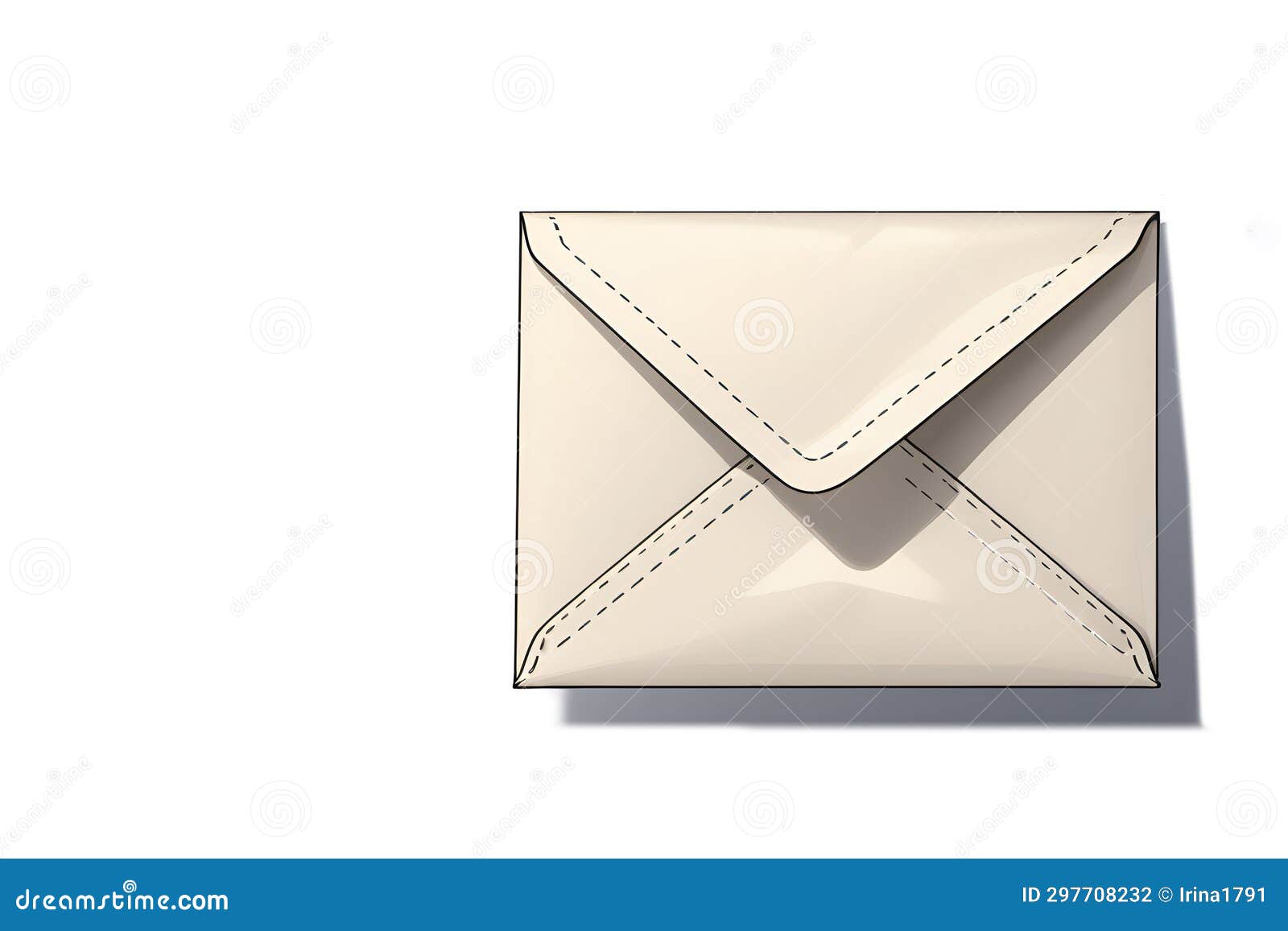 Empty Letter Envelope. Mockup for Design Stock Illustration ...