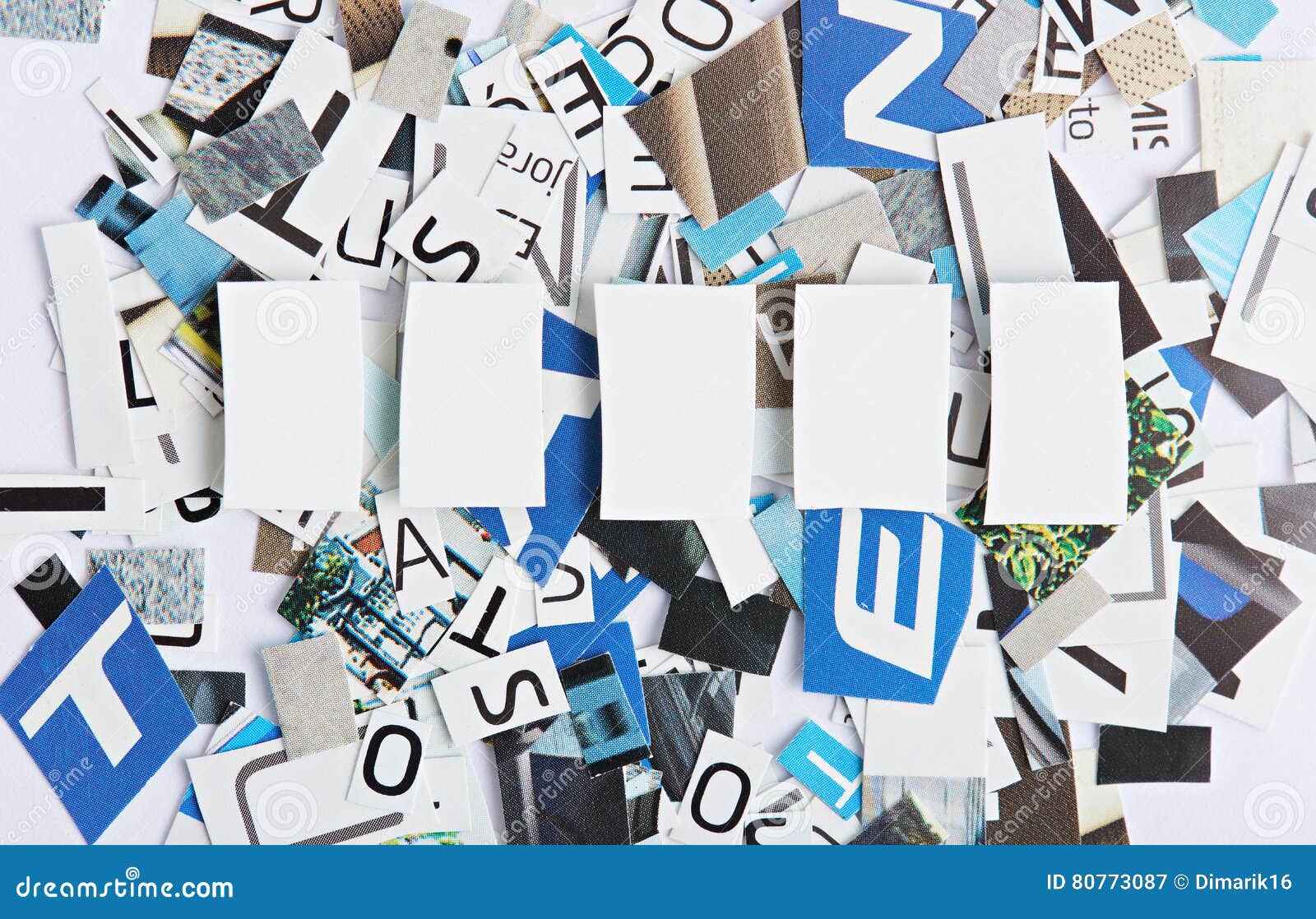 Empty letters for word stock image. Image of magazine - 80773087