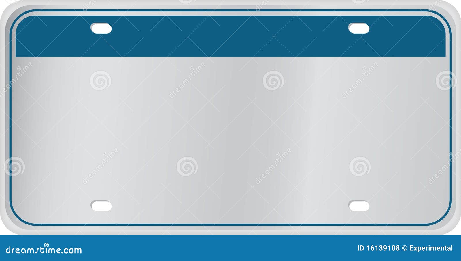 Empty License Plate stock vector. Illustration of graphics - 16139108