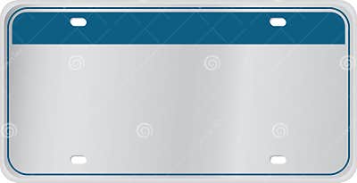 Empty License Plate stock vector. Illustration of graphics - 16139108