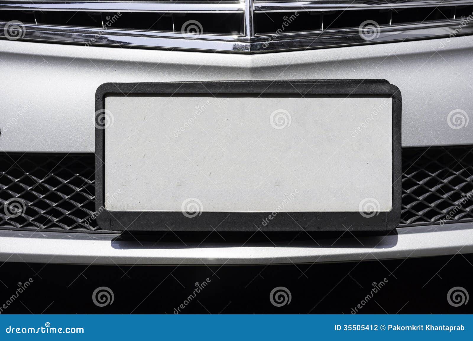 Empty License Plate stock photo. Image of trip, transportation - 35505412