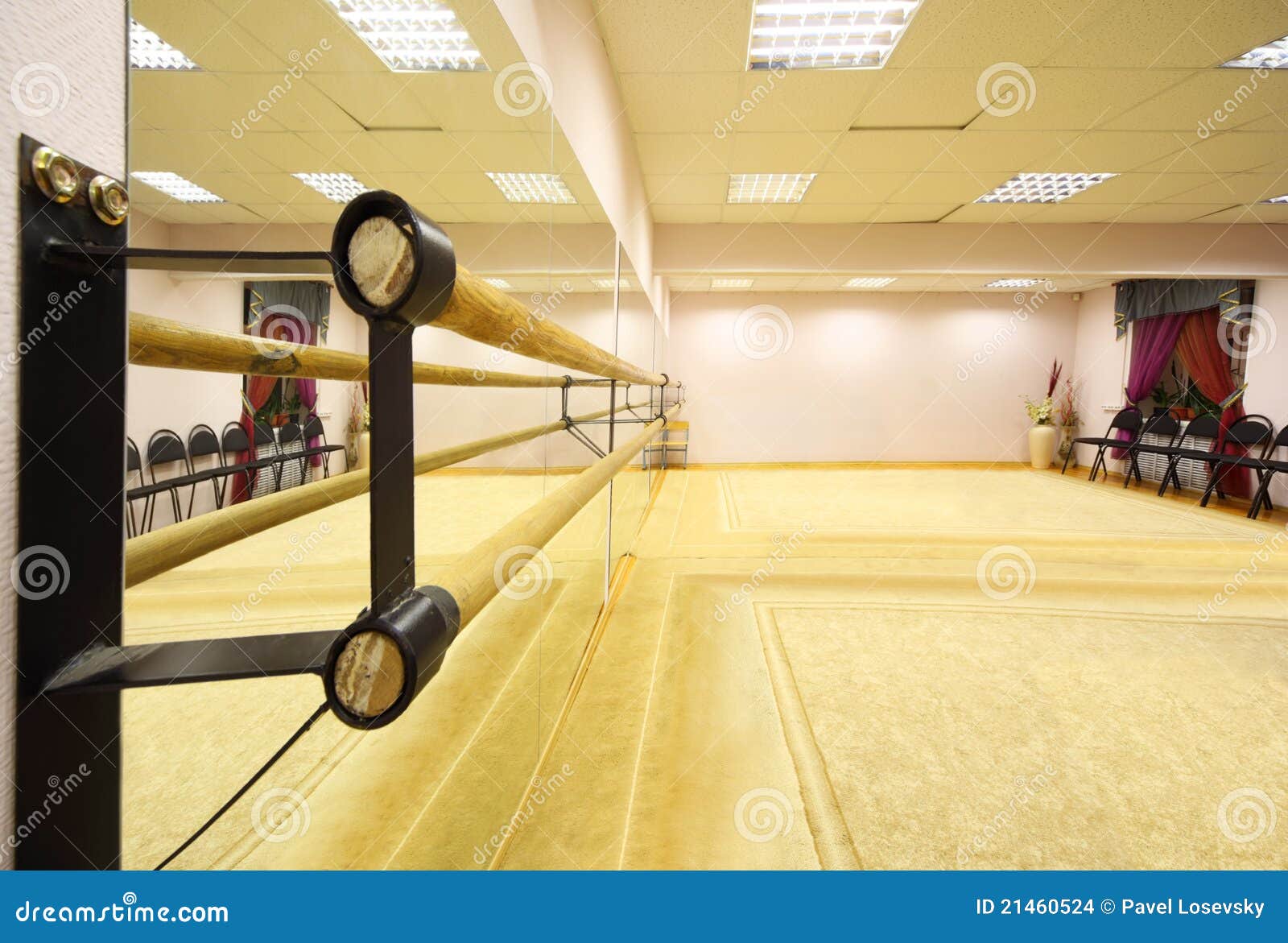 Empty light ballet class stock photo. Image of ballet - 21460524