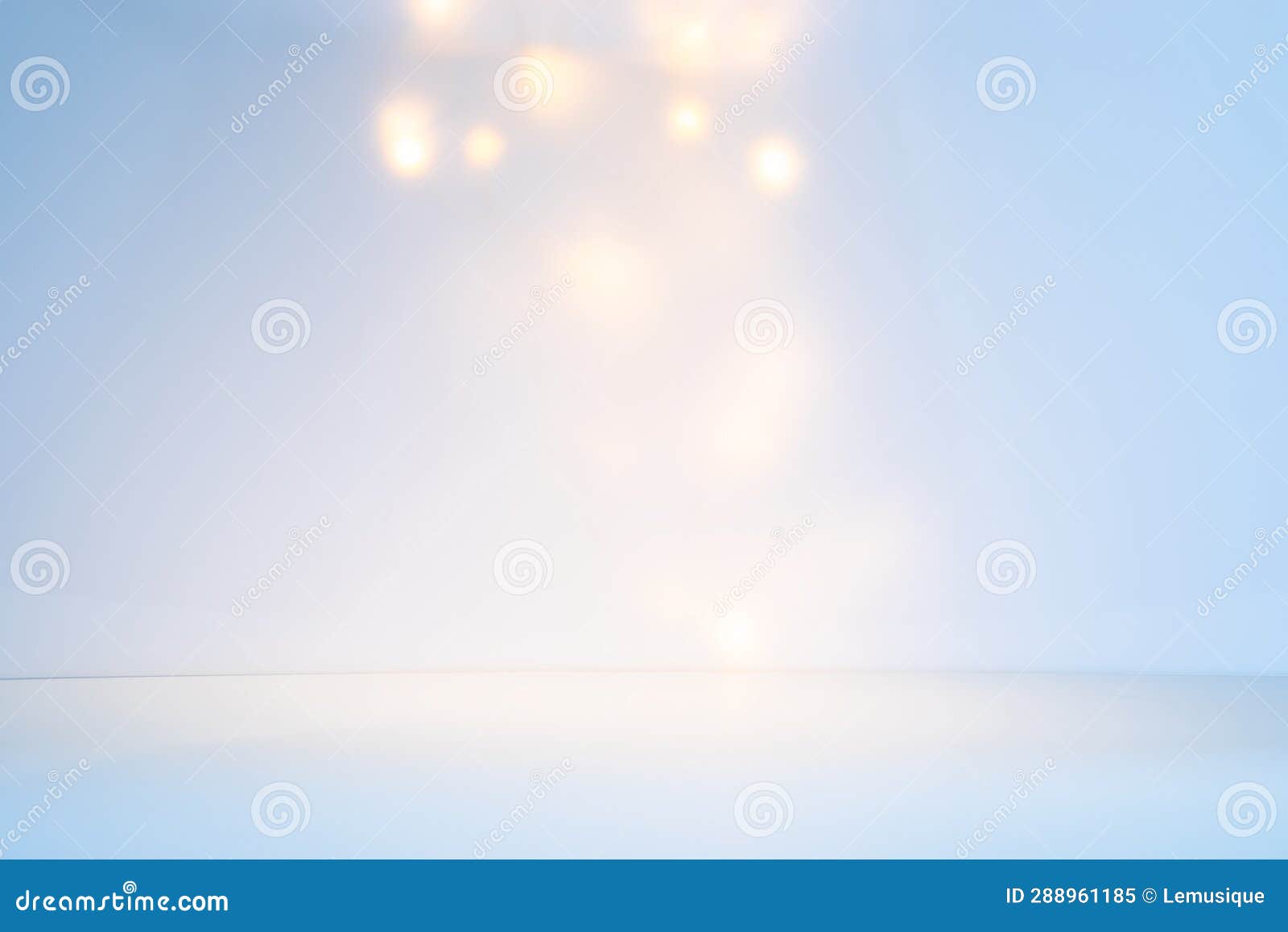 Empty Light Blue Background for Product Presentation with Softly ...