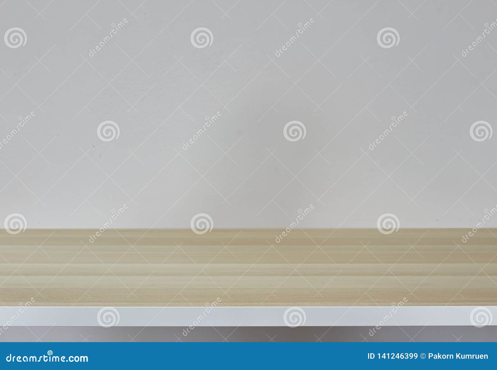 Empty Light Brown Table in White Room Stock Image - Image of kitchen ...