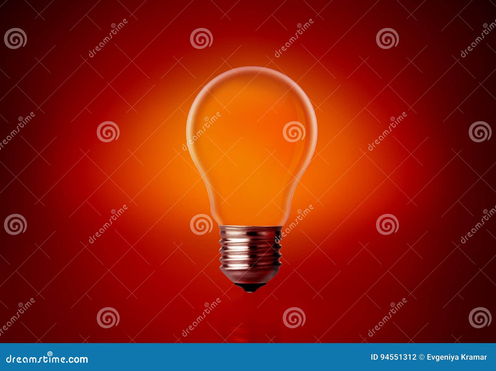 Empty Light Bulb on a Red Background Stock Photo - Image of electrical ...