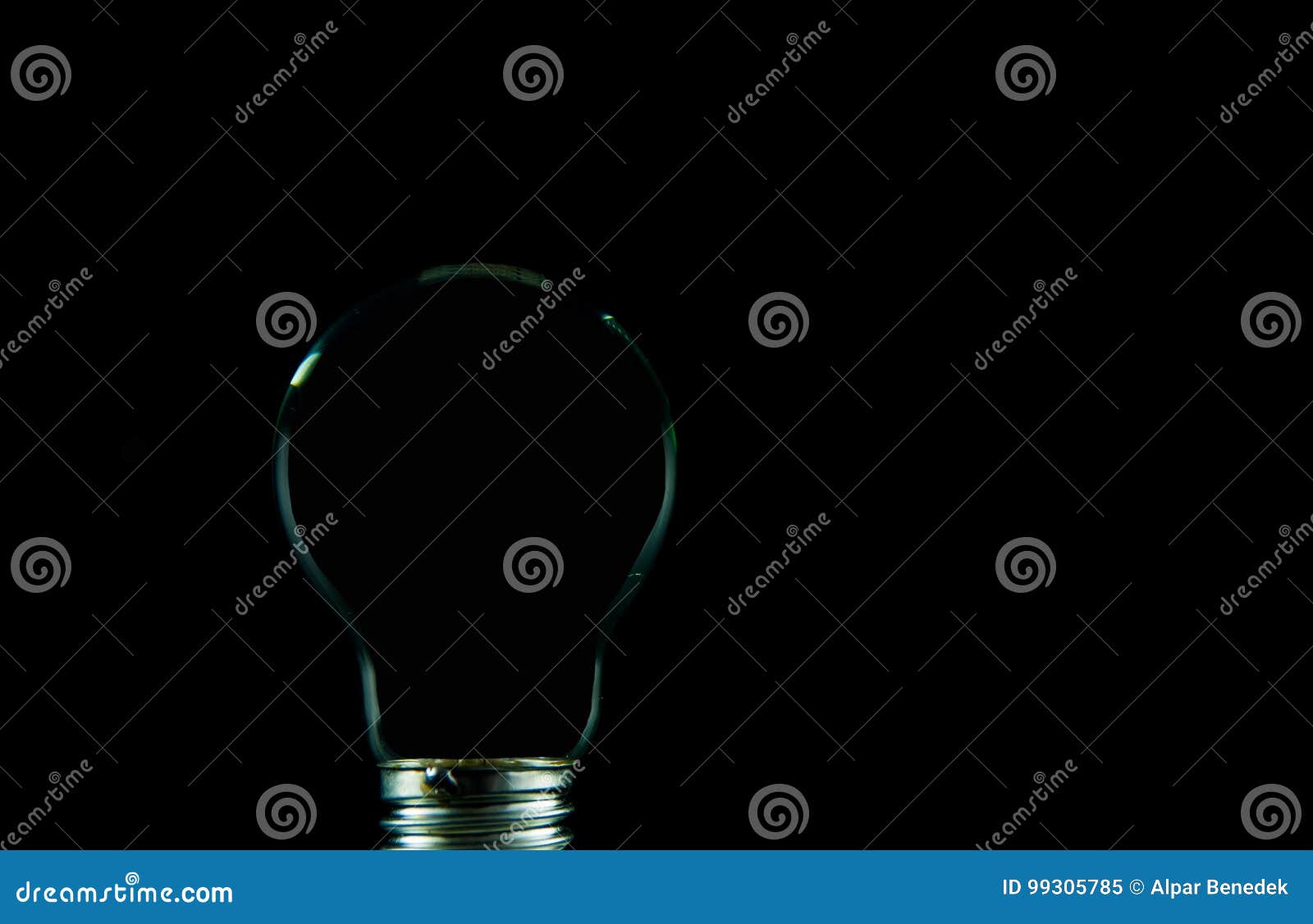 Empty Light Bulb Silhouette. Stock Image - Image of delete, depression ...