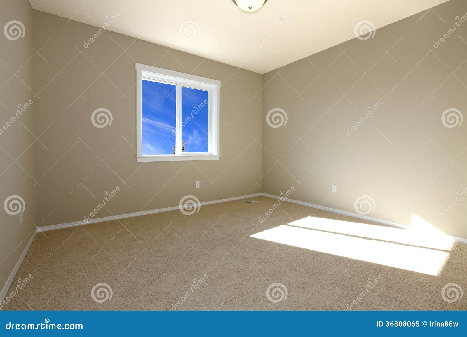 Empty light room stock image. Image of remodeled, residential - 36808065