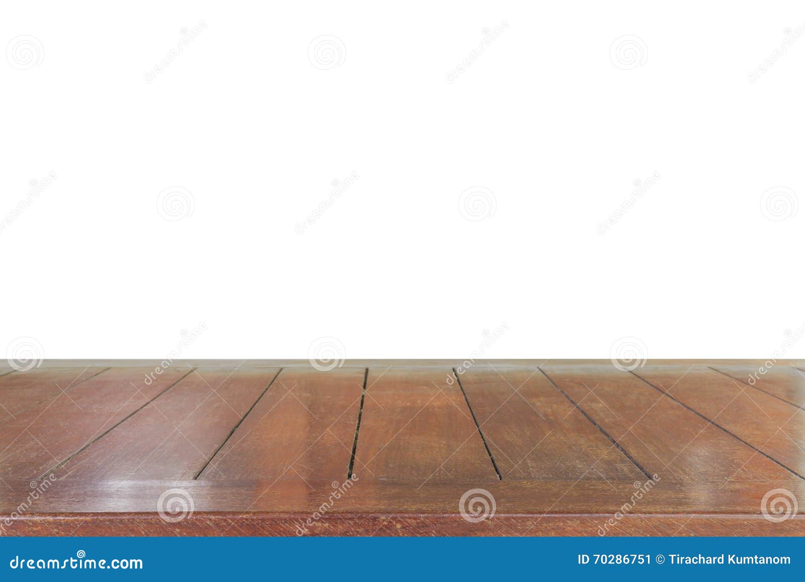 Empty Light Wood Table Top Isolate on White Background, Leave Sp Stock ...
