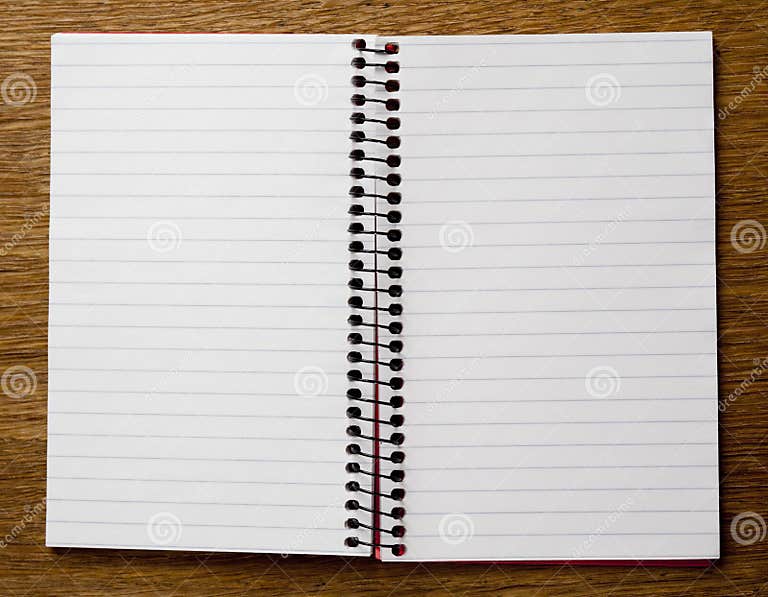 Empty Lined Paper Book stock photo. Image of binder, hand - 31575406