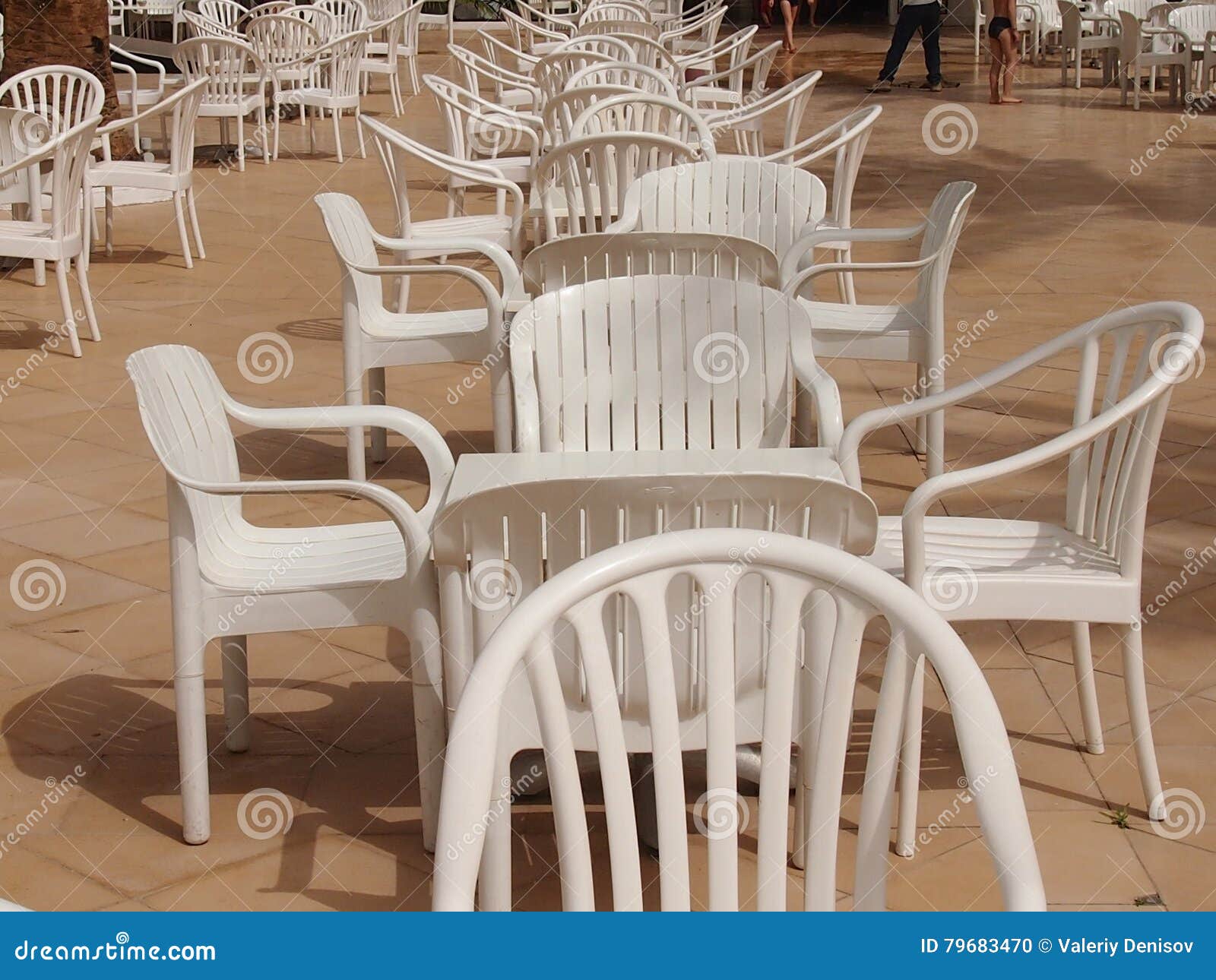 Empty little tables stock photo. Image of chairs, empty - 79683470