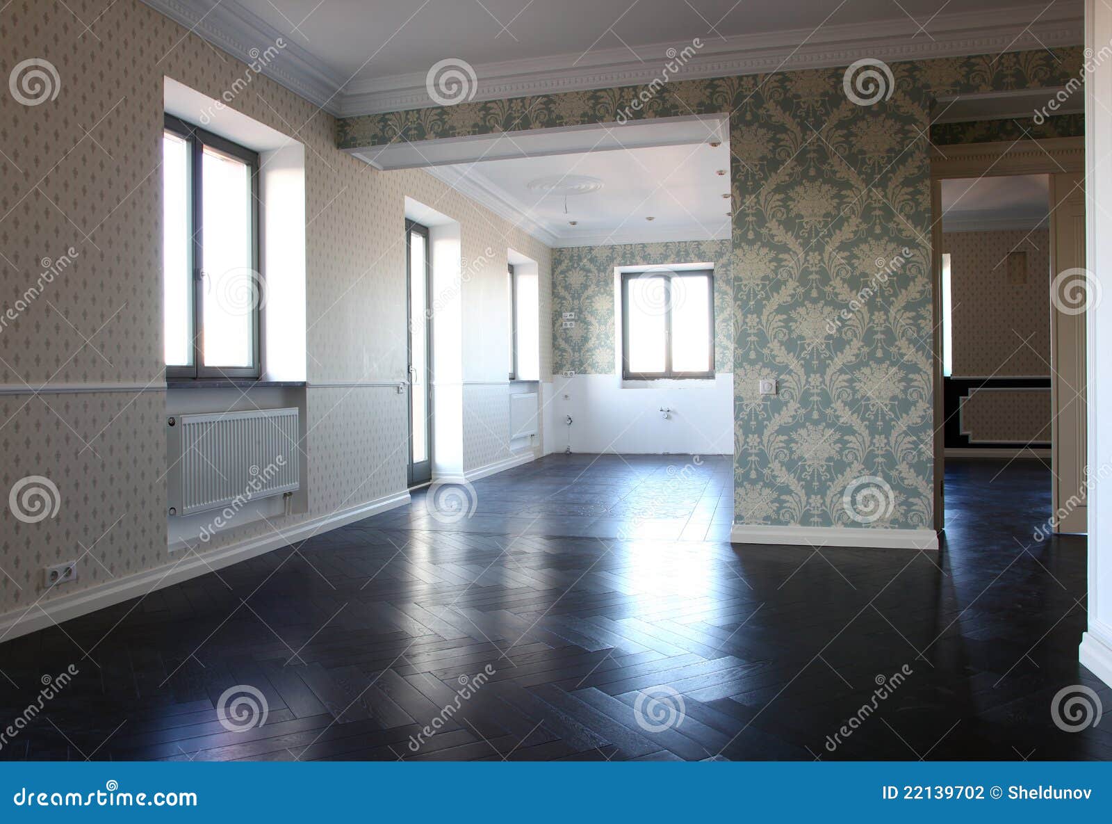 Empty living-room stock photo. Image of wood, place, living - 22139702