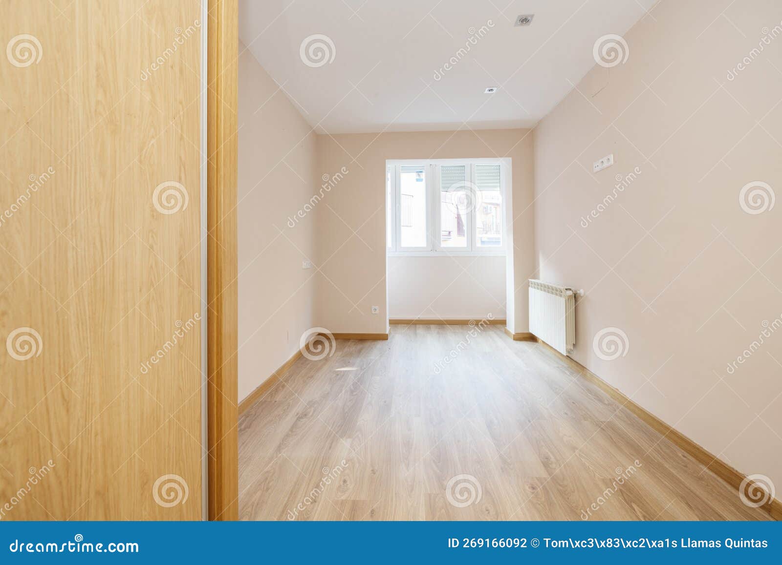 Empty Living Room with the Space of a Terrace Gained from the Room with ...