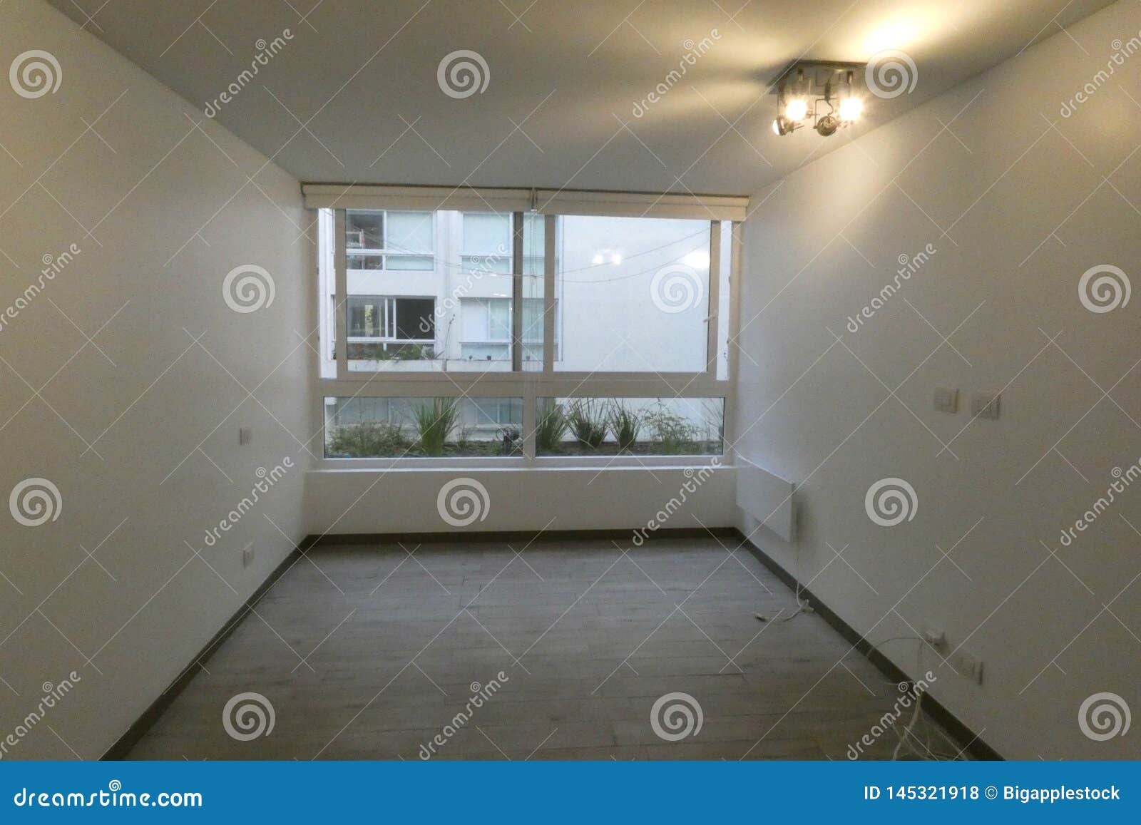 Empty Apartment Room stock photo. Image of home, walls - 145321918