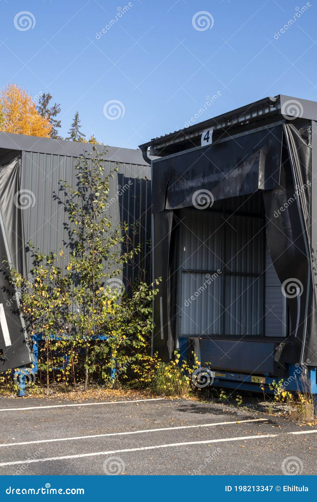 Empty Loading Gates at a Truck Terminal Stock Image - Image of ...