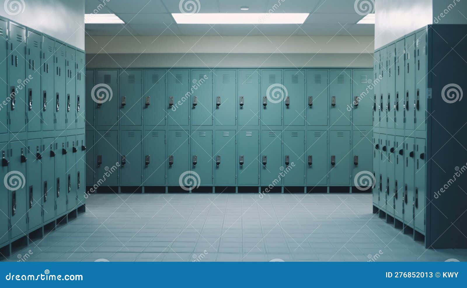 Empty School Locker Room with Blank Space for Wallpaper Generative Ai ...