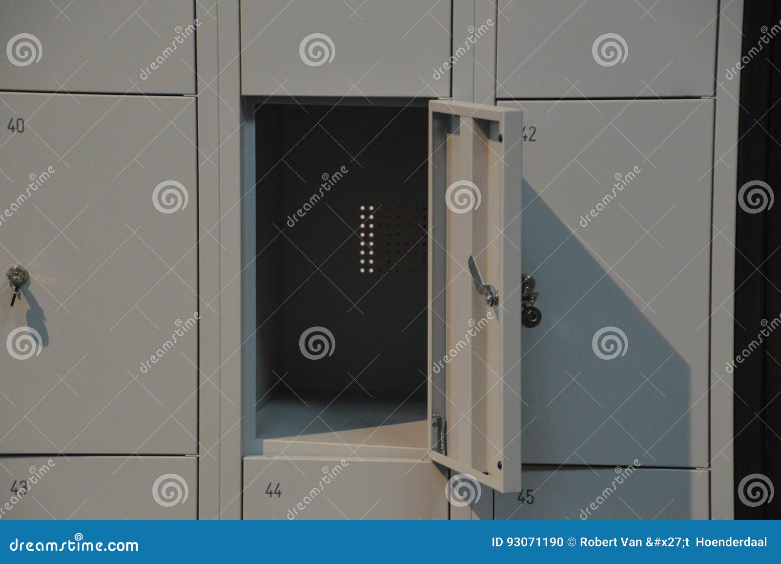 Empty Locker stock photo. Image of locker, multiple, lockers - 93071190