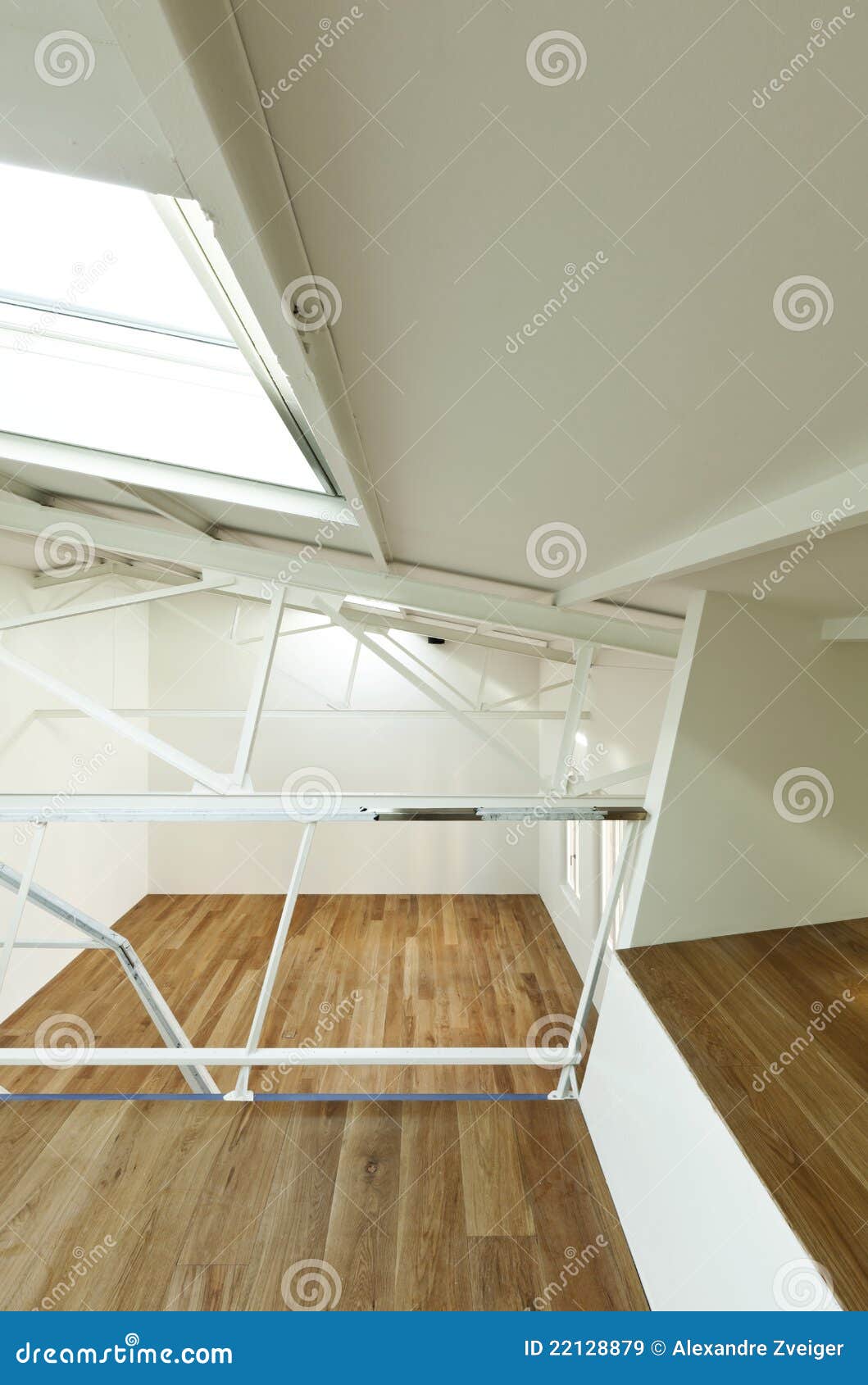 Empty loft stock image. Image of home, room, historic - 22128879