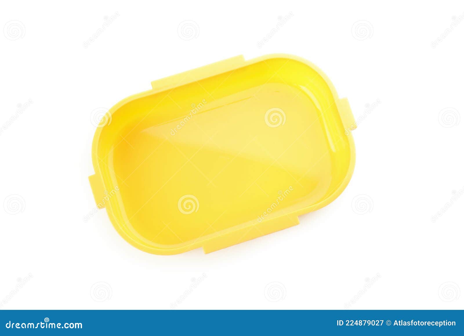 Empty Lunch Box Isolated on White Stock Image - Image of lunch, clean ...
