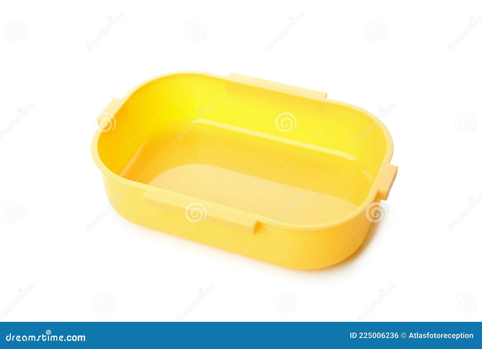 Empty Lunch Box Isolated on White Background Stock Photo - Image of ...