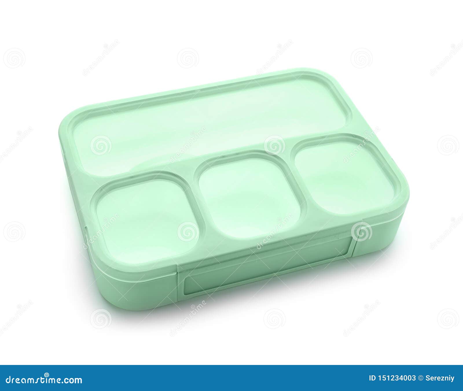 Empty Lunch Box on White Background Stock Image - Image of color, meal ...