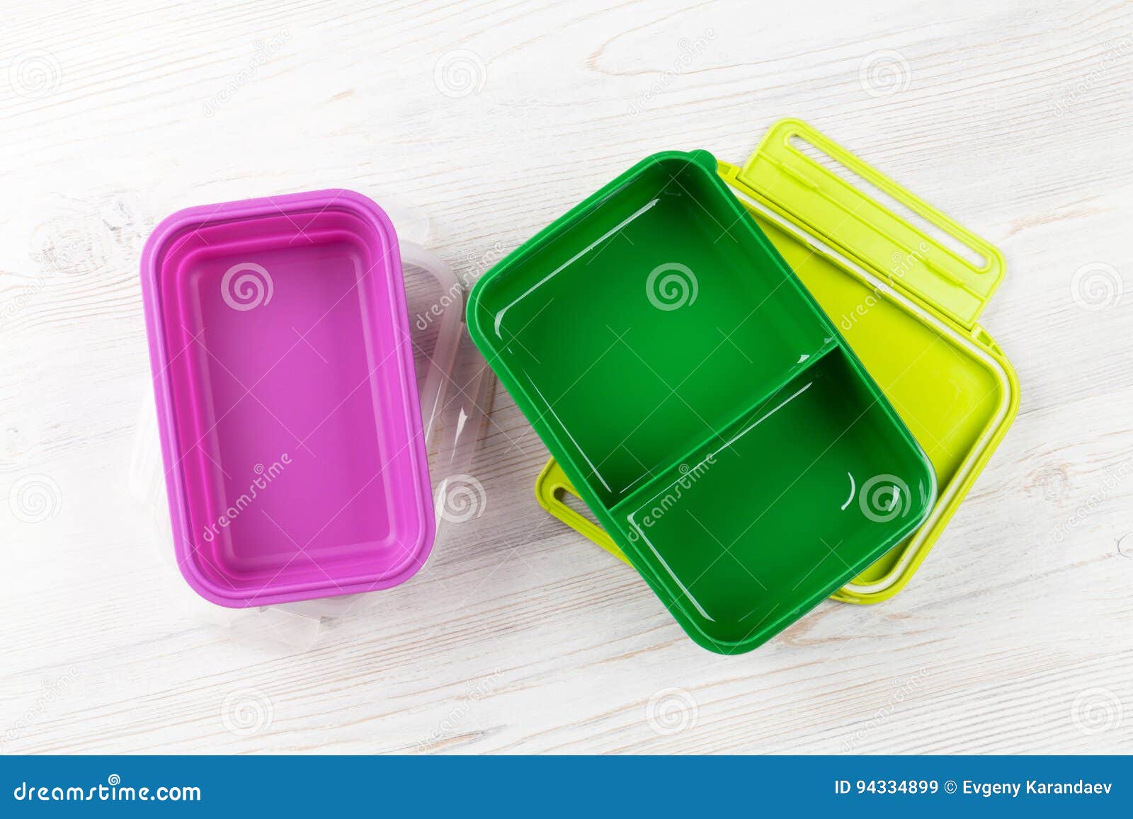 Empty lunch boxes stock image. Image of sandwich, lunch - 94334899