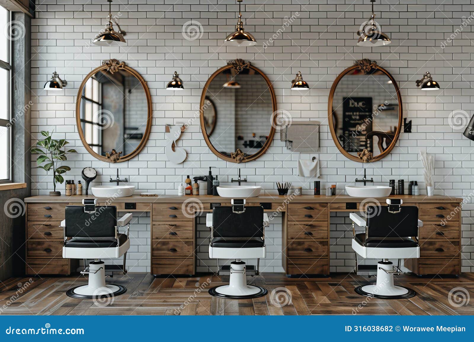 A Empty luxury hair salon stock photo. Image of luxury - 316038682