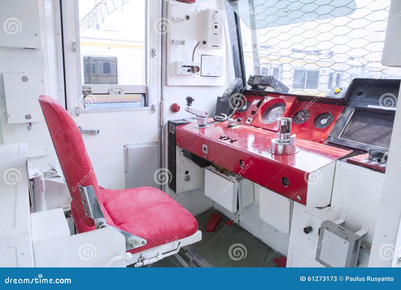Empty Machinist Room in the Commuter Trains Stock Image - Image of ...
