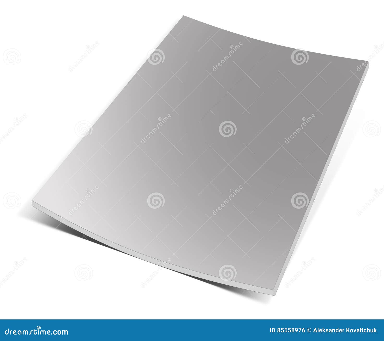 Empty magazine stock illustration. Illustration of document - 85558976