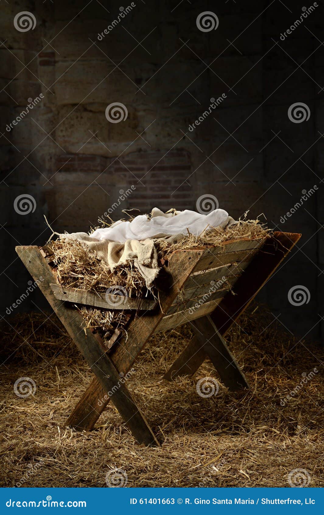 Empty Manger in Stable stock image. Image of stable, christ - 61401663